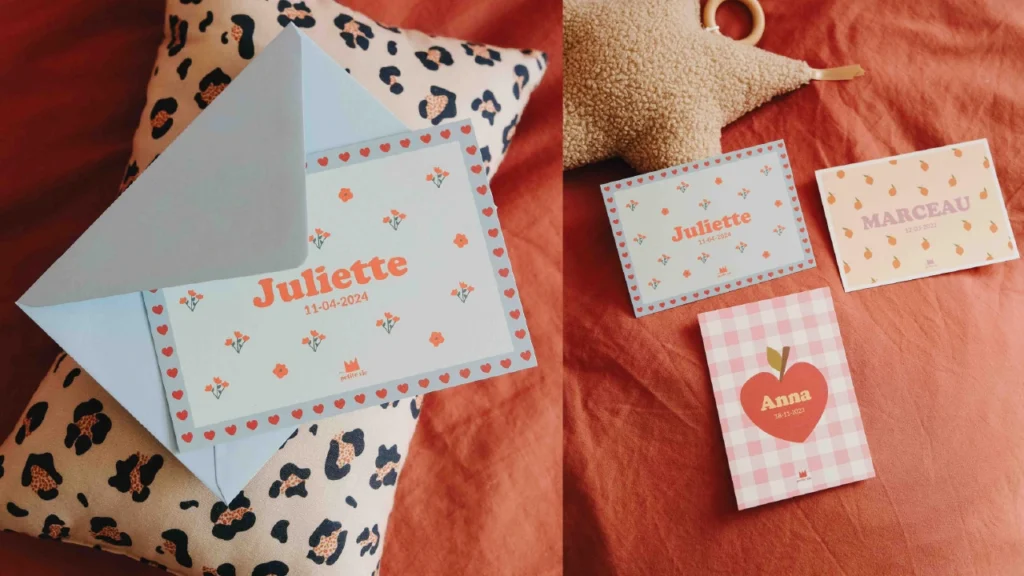 Cartes de Naissance Personnalisées : Annoncez l'Arrivée de Bébé avec ...