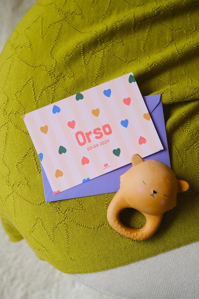 Faire-part Naissance "Pluie de coeurs" | Ma petite vie